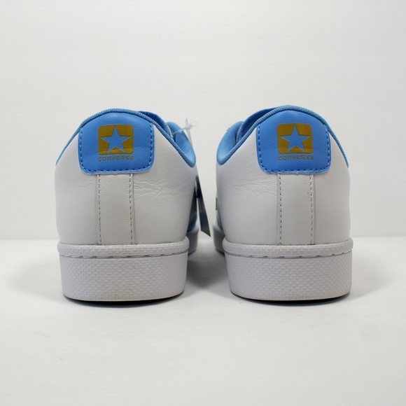 Converse | Shoes | Converse One Star Pro Leather White Bright Blue ...
